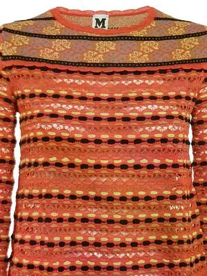 Missoni Pointelle-knit T-shirt - Orange