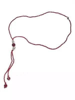 BOGART 1980s Torchons Necklace - Red