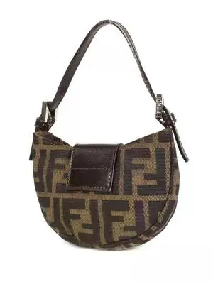 Fendi Zucca Monogram Ff Plaque Handbag