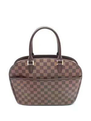 LOUIS VUITTON Saria Handbag Damier Ebène