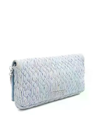 Miu Miu 2000s Club Matelassé Clutch Bag With Chain Strap