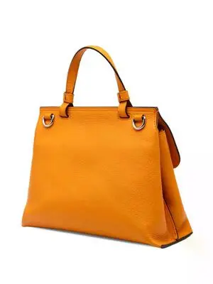 Gucci Small Leather Bamboo Daily Satchel - Orange