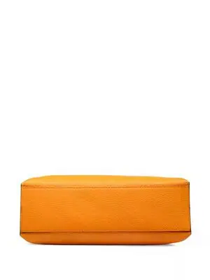 Gucci Small Leather Bamboo Daily Satchel - Orange