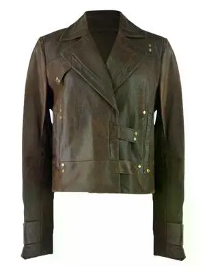 TOM FORD Button-cuff Leather Jacket