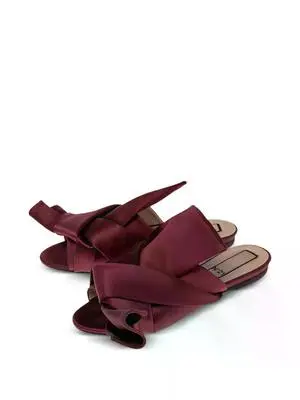 N°21 Satin Flat Sandals