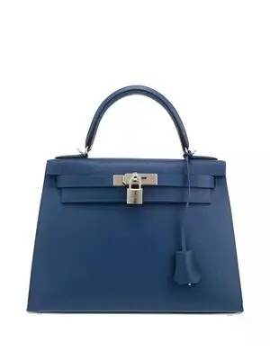 Hermès 2025 Kelly 28 Handbag - Blue