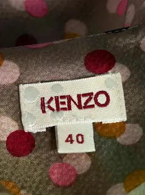 Kenzo Polka-dot Silk Dress