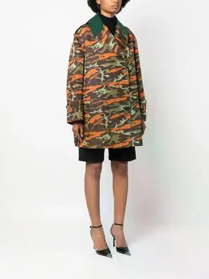 JEAN PAUL GAULTIER 1990s Camouflage-pattern Double-breasted Coat