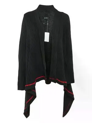 Zadig&Voltaire Ribbed-knit Asymmetrical Cardigan