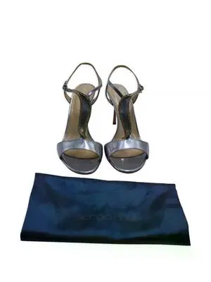 SERGIO ROSSI Crystal-embellished Leather Sandals
