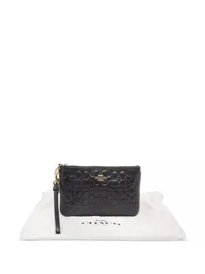 COACH VINTAGE Leather Embossed Clutch