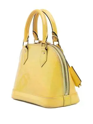 LOUIS VUITTON 2014 Monogram Vernis Alma Bb Satchel