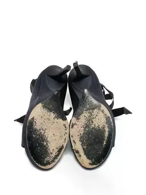 Saint Laurent 110mm Satin Peep-toe Pumps