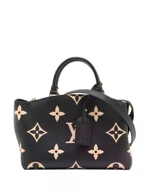 LOUIS VUITTON Bicolor Monogram Empreinte Giant Petit Palais Satchel