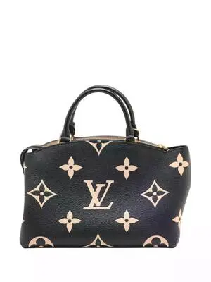LOUIS VUITTON Bicolor Monogram Empreinte Giant Petit Palais Satchel