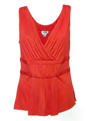 Moschino Sleeveless Pleated Top