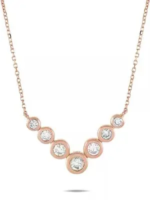 LB EXCLUSIVE 14k Rose Gold Diamond Pendant Necklace - Pink