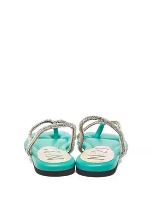 N°21 Crystal-embellished Flat Sandals