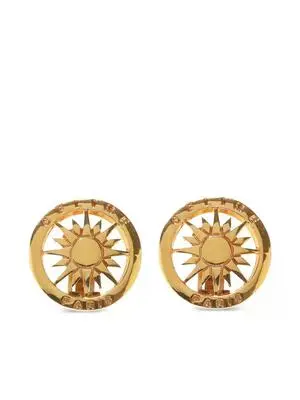 Celine 1990-2000s Sun Clip-on Earrings - Gold