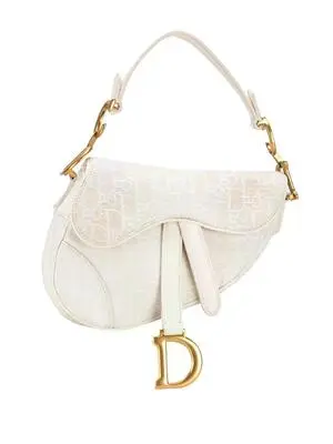 Dior 2020 Mini Oblique Saddle Shoulder Bag - Brown