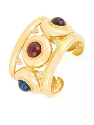 Givenchy 1980s Gemstone-embellished Cuff Bracelet