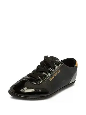 LOUIS VUITTON Leather Lace-up Sneakers