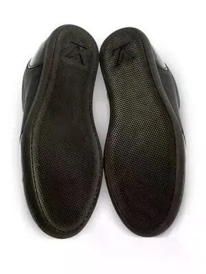 LOUIS VUITTON Leather Lace-up Sneakers