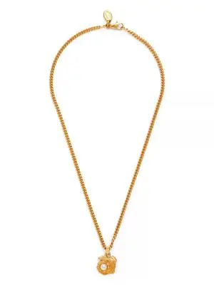 Celine Faux-pearl Pendant Necklace - Gold