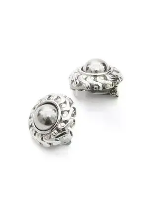 Givenchy 2000s Domed Clip-on Earrings
