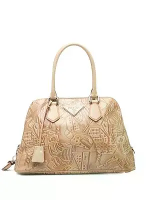 Prada Embossed Leather Handbag
