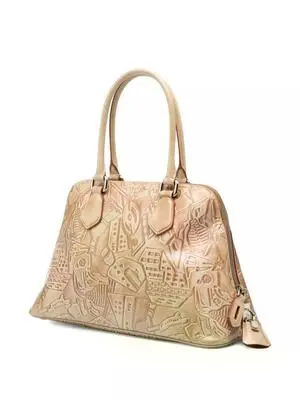 Prada Embossed Leather Handbag