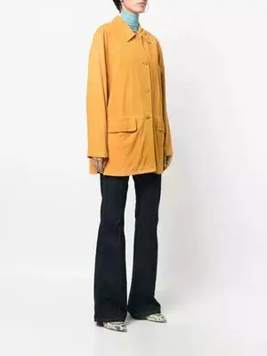 Burberry 1990s Leather Coat