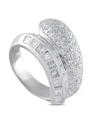 LB EXCLUSIVE 18k White Gold Diamond Ring - Silver