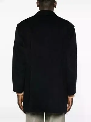 A.N.G.E.L.O. VINTAGE CULT 1990s Single-breasted Wool Blend Coat - Blue
