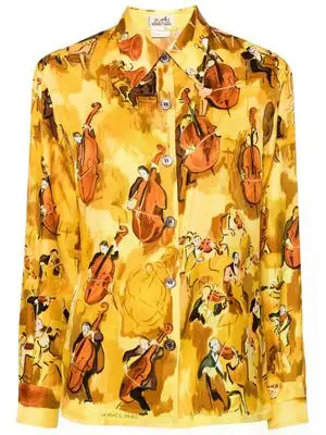 Hermes Printed Shirts For Women