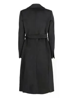 Max & Moi Double-breasted Belted Wool Coat