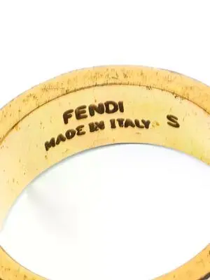Fendi Enamel Logo Ring
