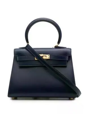 Hermès 1995 Kelly Sellier 20 Bag - Blue