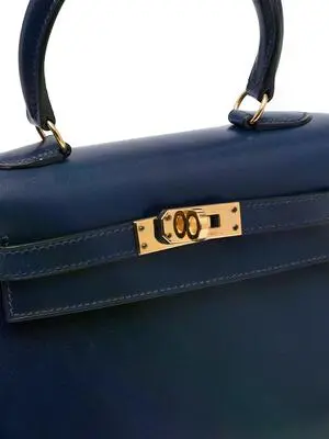 Hermès 1995 Kelly Sellier 20 Bag - Blue