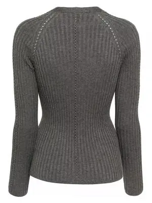 Hermès 2010s Ribbed-knit Cardigan