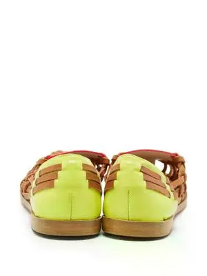 SOPHIA WEBSTER Colour-block Leather Loafers