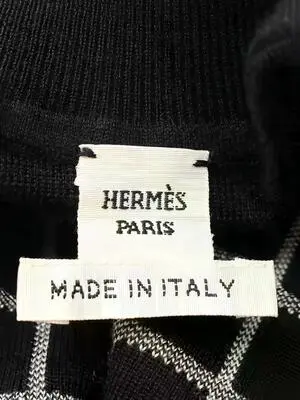 Hermès 00s High-neck Check Sweater