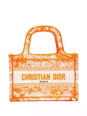 Dior Floral-pattern Tote Bag - Orange