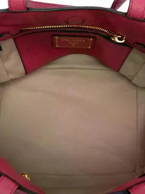 Prada Vitello Daino Tote Bag - Pink