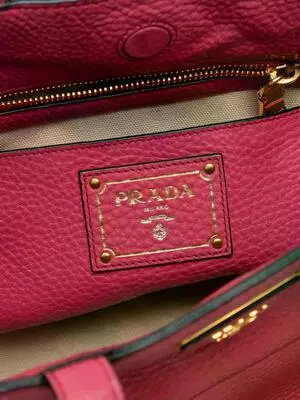 Prada Vitello Daino Tote Bag - Pink