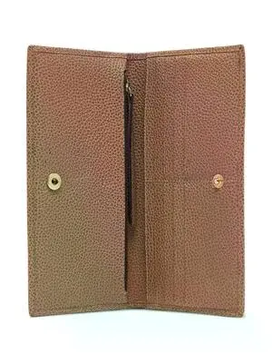 Carolina Herrera Pre-owned Ch Leather Grain Wallet