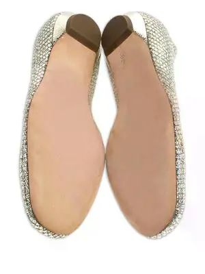 JIMMY CHOO Glitter Ballet Flats