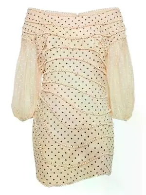 Zimmermann Beaded-embellishments Polka Dot-pattern Mini Dress