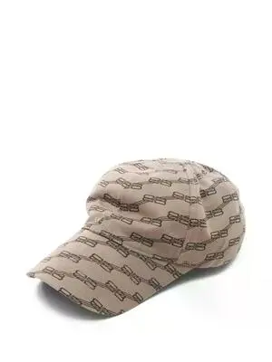 Balenciaga 2020 Bb-monogram Baseball Cap - Brown