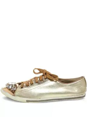 Miu Miu Embellished Sneakers For Women